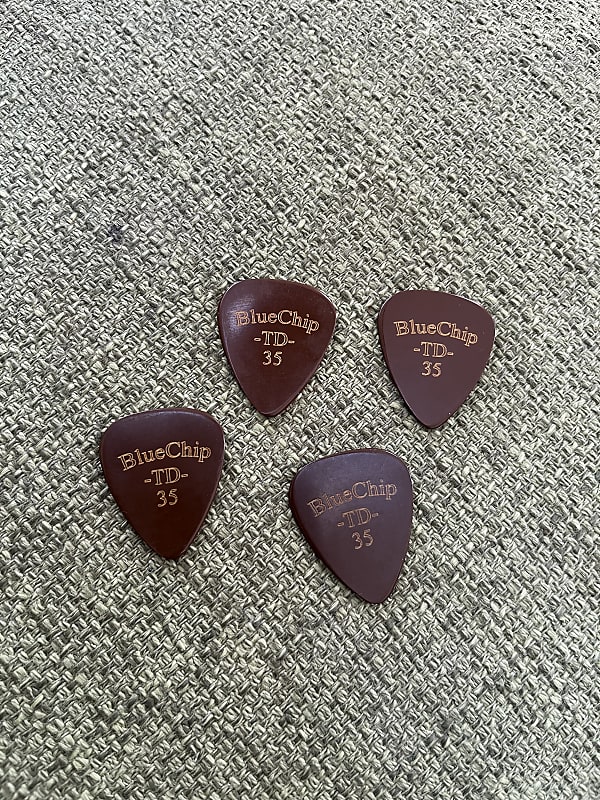 Blue Chip TD-35 Picks (4) 2024 - Brown | Reverb