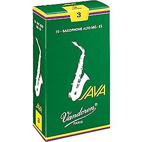 Vandoren Java Alto Sax Reeds, #3, Box of 10 | Reverb
