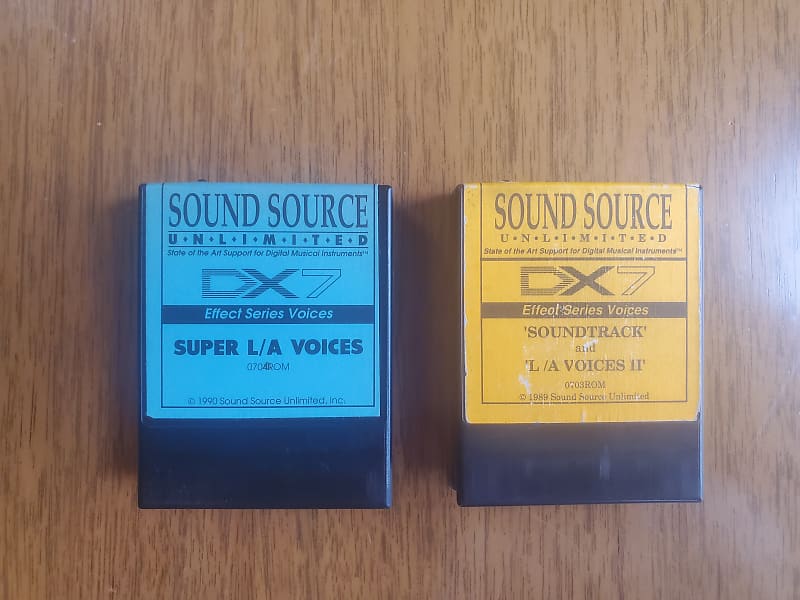 2 Sound Source Unlimited ROMs Yamaha DX7 DX-7 very cool | Reverb