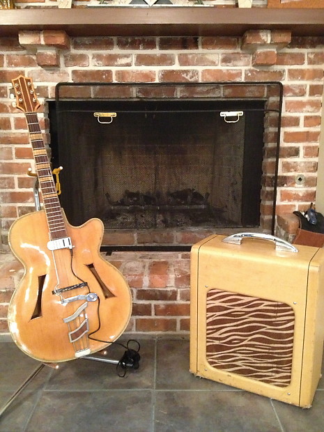 VALCO/NATIONAL 1215 1953 Tweed + Huttl Opus '59 Arch Top | Reverb