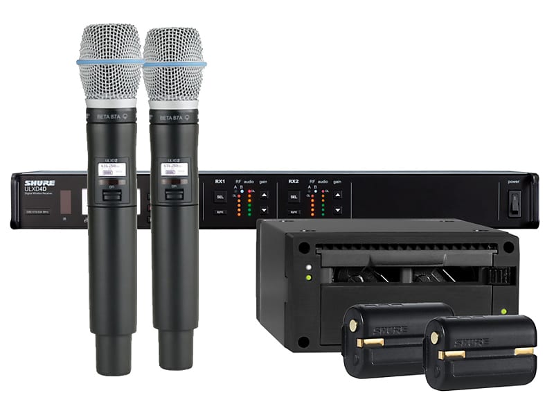 Mint Shure ULXD Dual-Channel Handheld Wireless Kit with 2 | Reverb