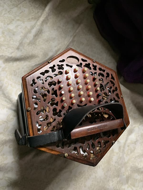 Lachenal 48 Button Crane Duet vintage Concertina | Reverb