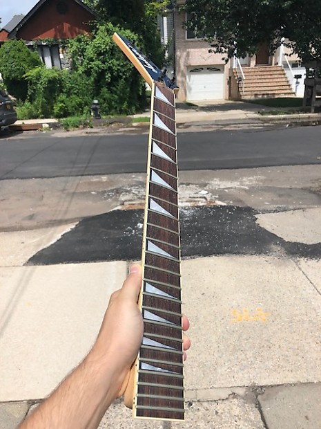 Jackson Neck Reverse Headstock Floyd Rose Shark Fin Inlays | Reverb