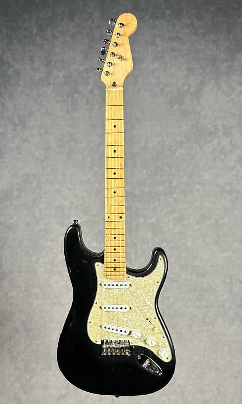 Used Black Partscaster Strat, w/ Case | Reverb