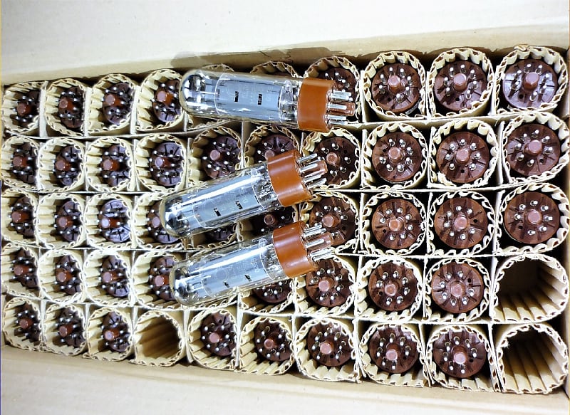 One Tightly Matched pair EL34 SED Winged "C", NOS, St | Reverb