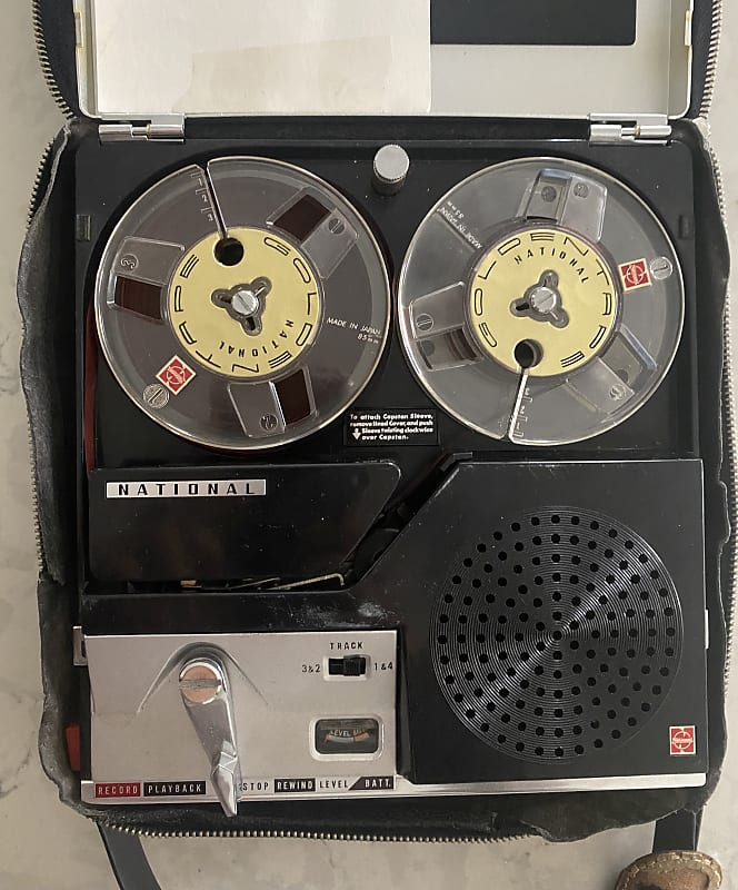 National All Transistor Tape Recorder RQ-116 with Microphone | Reverb