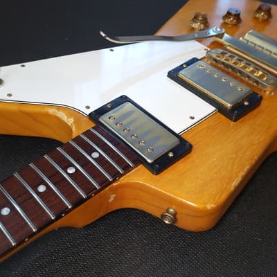 Gibson Allen Collins Korina Explorer, 1 of 38, Murphy Aged, | Reverb