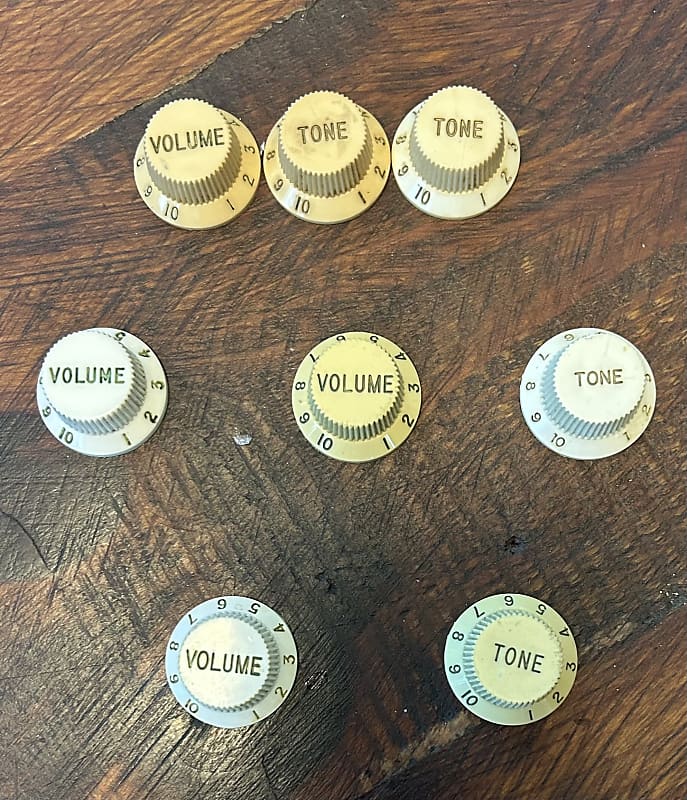 Original Fender Stratocaster knobs 1970s - Vintage strat | Reverb