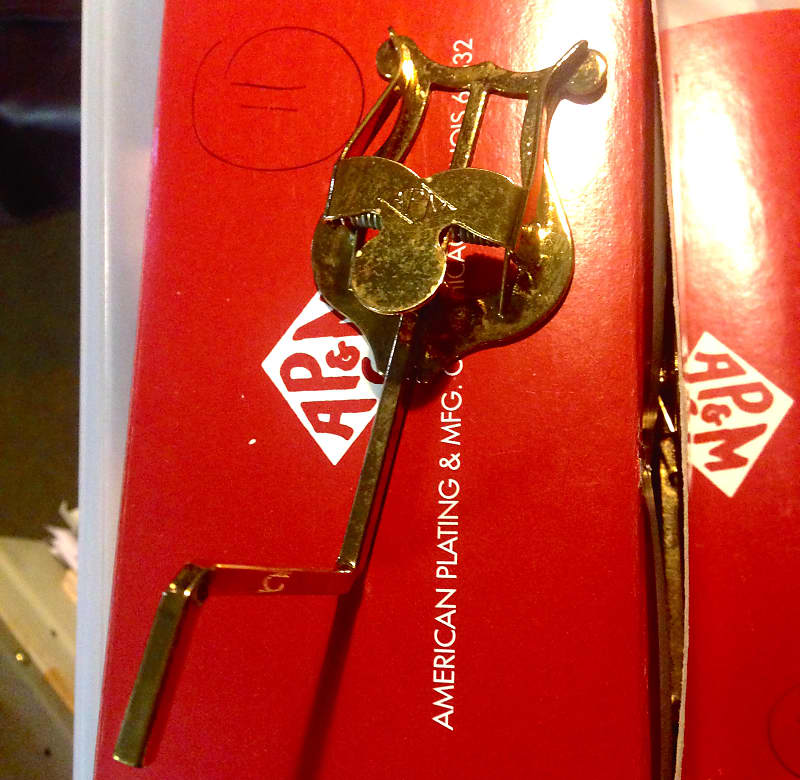 American Plating 517G alto saxophone Sax Lyre NOS | Reverb