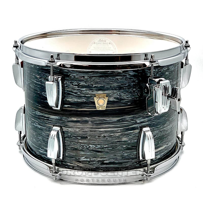 Ludwig Classic Maple Tom 13x9 Vintage Black Oyster w/ATLAS | Reverb
