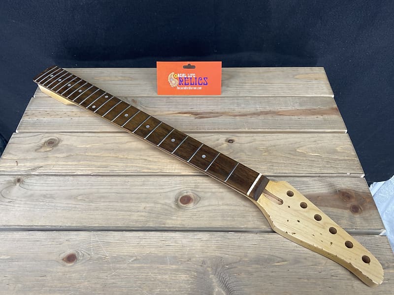 Real Life Relics Strat® Neck Aged Maple Rosewood RLR-STMR #4 | Reverb