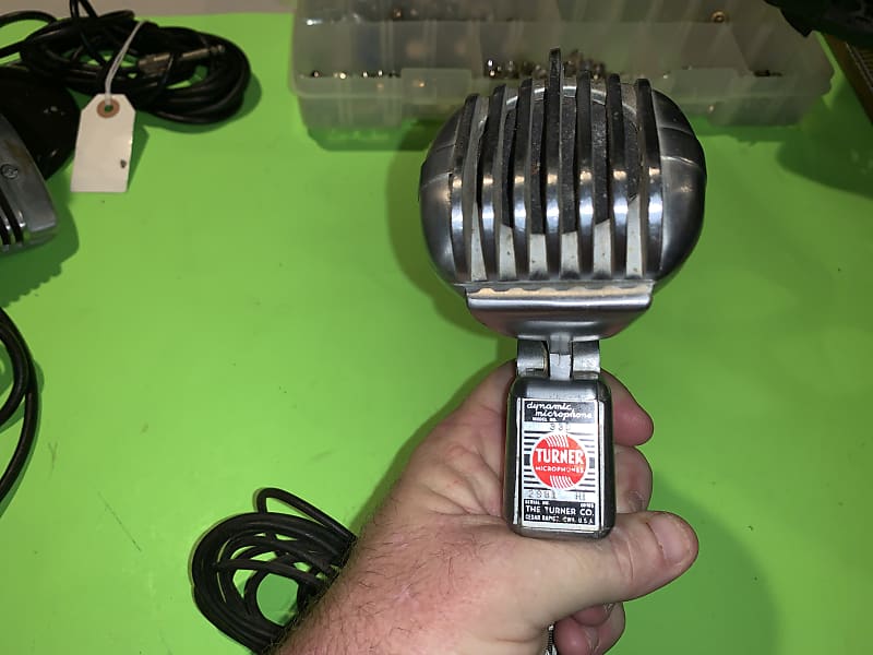 Turner Vintage Microphone Model 33D 50s - Nickel w/Cord | Reverb UK