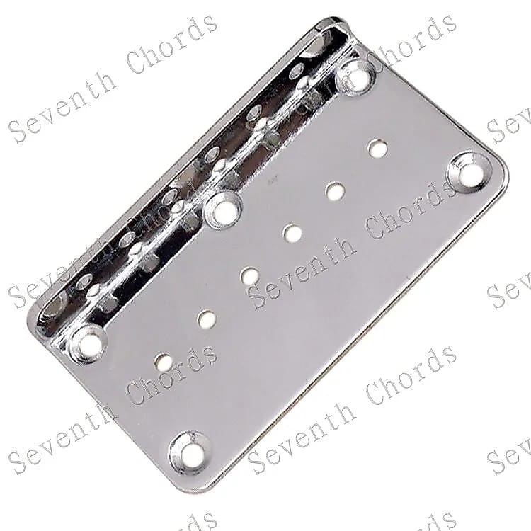 Chrome Guitar Fixed Hardtail Bridge Base Plate | Reverb