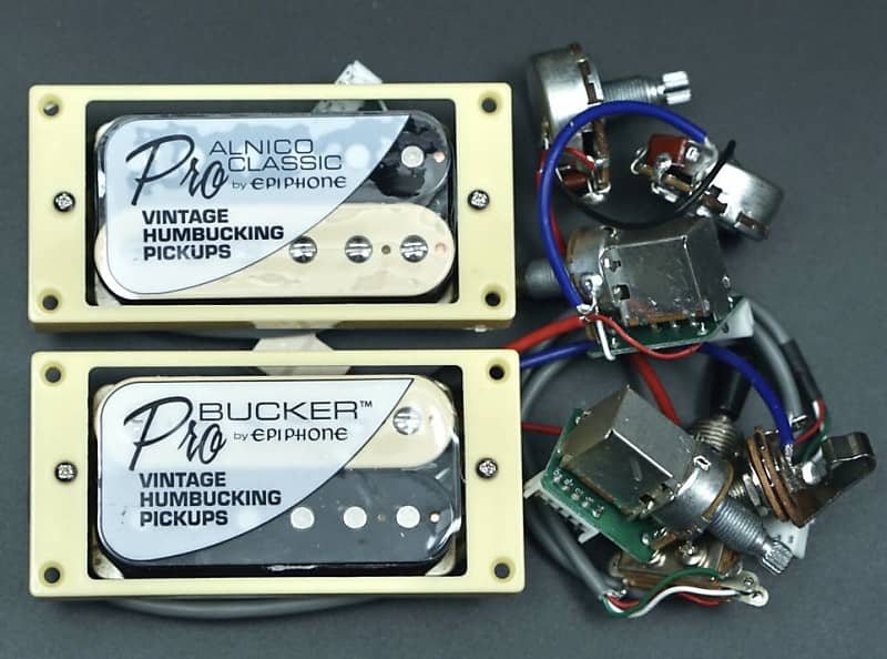 Epiphone Zebra ProBucker Alnico Pickups With Pro Wiring | Reverb
