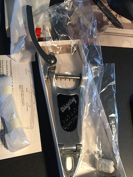 Bigsby lefty B6 Vibrato & bridge - Aluminum, left handed | Reverb