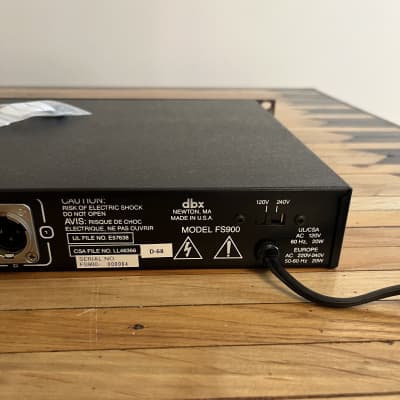 dbx FS900 Two-Slot 900 Series Chassis | Reverb