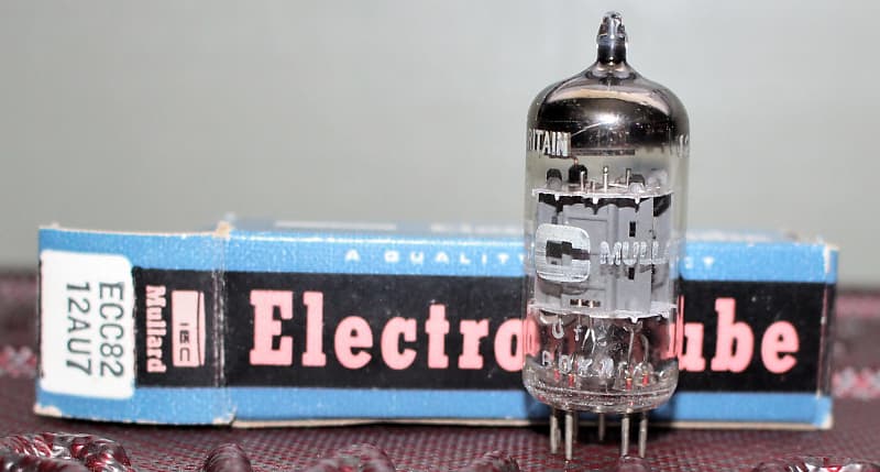 MULLARD ECC82 BLACKBURN 12AU7 TIGHT BALANCE GRAY PLATE HALO | Reverb