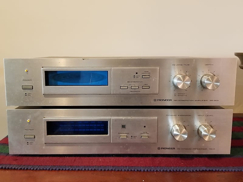 PIONEER Reverberation SR-303 / Dynamic Processor RG-2 Silver | Reverb
