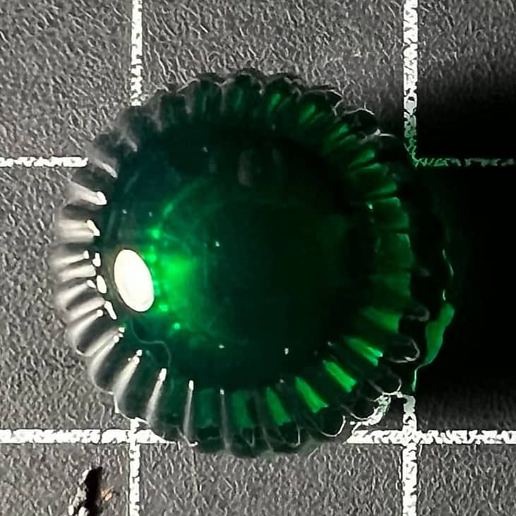 Military 1970’s green jewel pilot light cover | Reverb