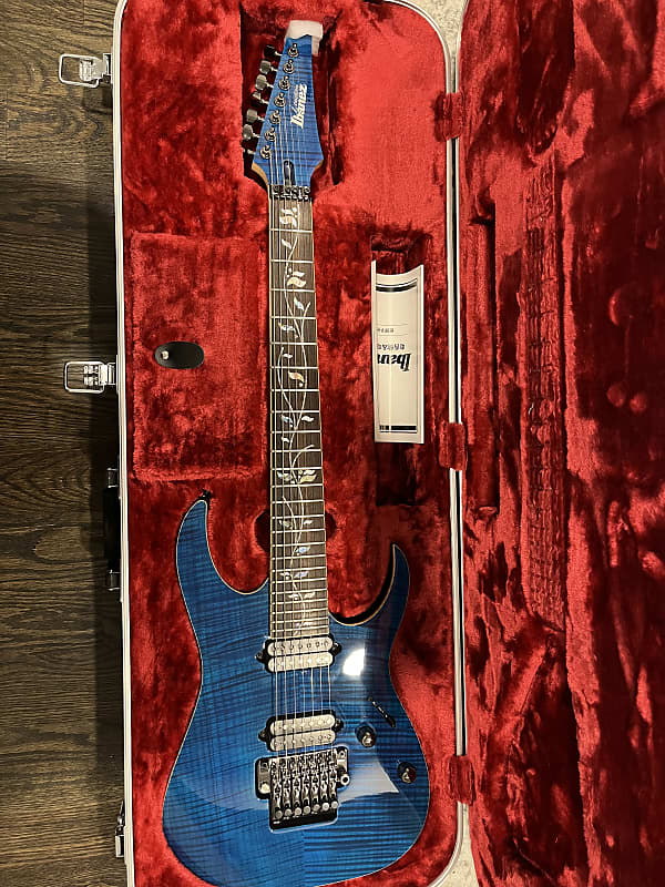 Ibanez j custom 7 string RG8527ZRBS 2020 - Royal Blue | Reverb