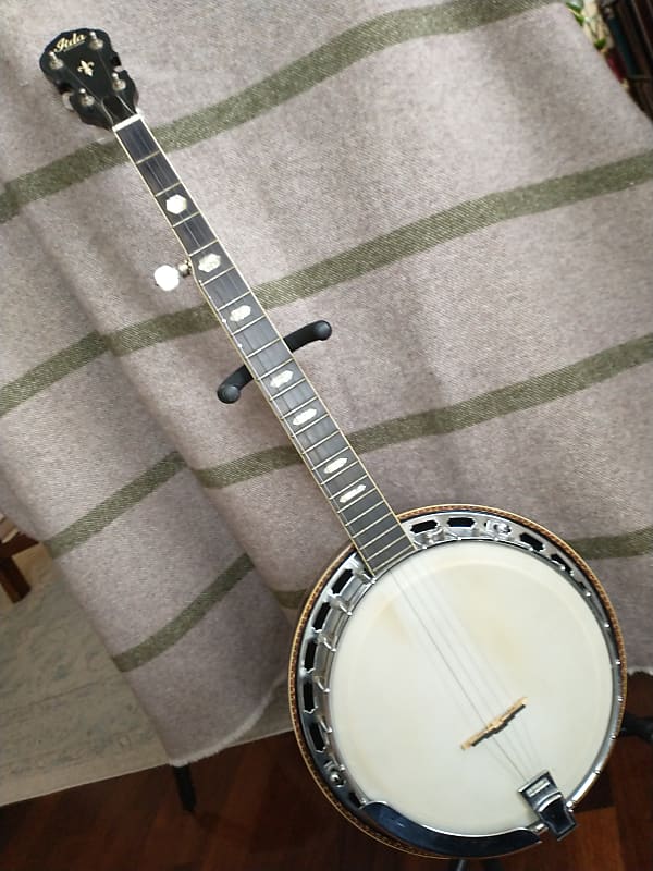 Iida Raised-head 5-String Banjo MIJ with Five Star Planet | Reverb
