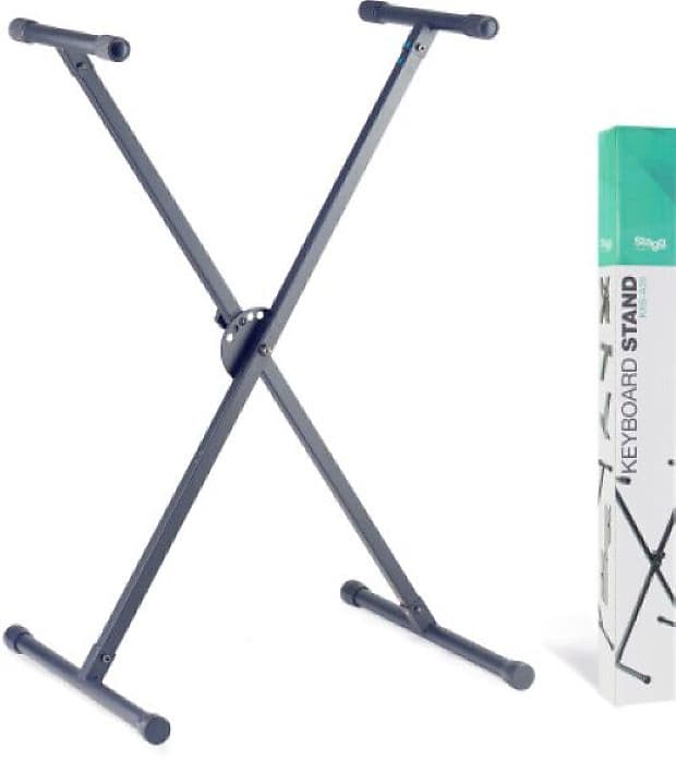 Stagg Single Braced Keyboard Stand - Black - KXS-A35 BK | Reverb