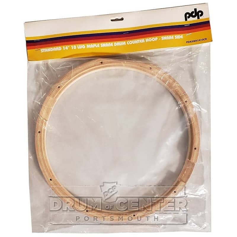 PDP Wood Snare Drum Hoop 14" 10-Lug Snare Side w/Cutouts | Reverb