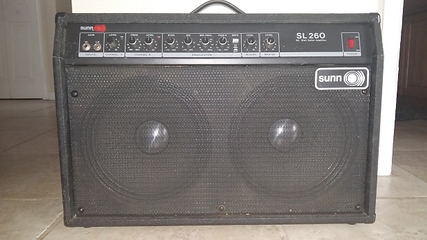 Vintage Sunn SL260 Guitar Amplifier Combo Amp 212 2x12 60 | Reverb