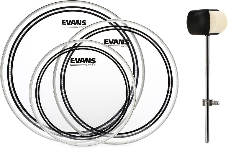 Evans EC2 Clear 3-piece Tom Pack - 10/12/14 inch Bundle with | Reverb