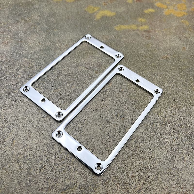 Humbucker Mounting Rings Set - Steel - Chrome | Reverb Australia