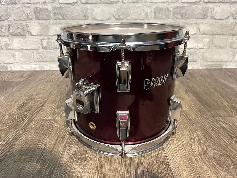 Premier Olympic Rack Tom Drum 10”x9” / Red / Drum Kit | Reverb