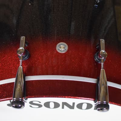 Sonor SQ2 Black-Red Sparkle Shell Kit 3-pc | Reverb