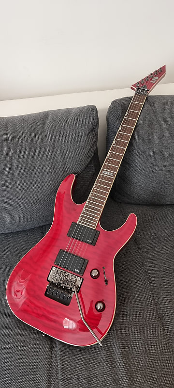 ESP LTD MH-401 QM 2008 - Red transparent | Reverb Australia