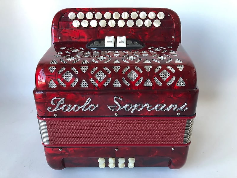 Paolo Soprani 4 Reed BC Irish Button Accordion Elite B/C | Reverb
