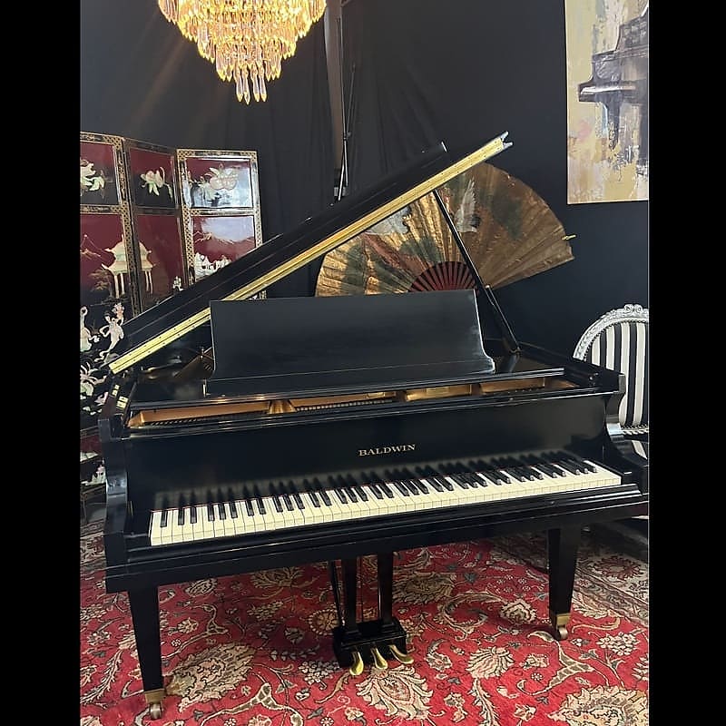 Baldwin Model R Grand Piano – 5'8" Ebonized Finish | Reverb