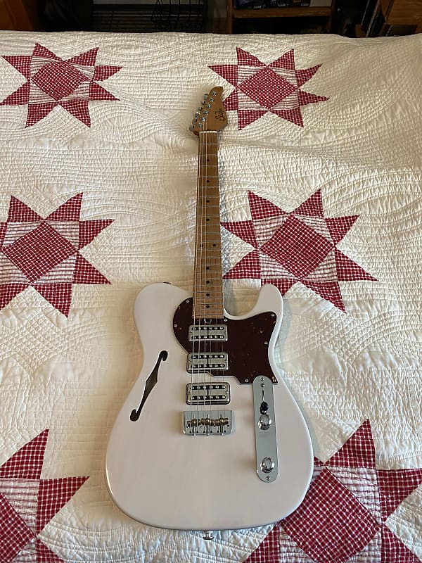 Suhr Alt T 2016 Trans White, 3 x TV Jones - Brian Setzer Sig, | Reverb