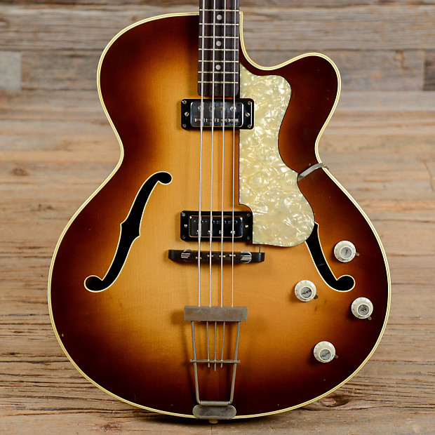 Hofner 500/5 President Bass Sunburst 1960s | Reverb