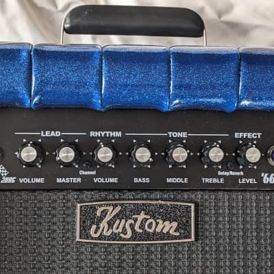 1960s Kustom 200 (Model K200B5) Amp Head Black Tuck & Roll | Reverb