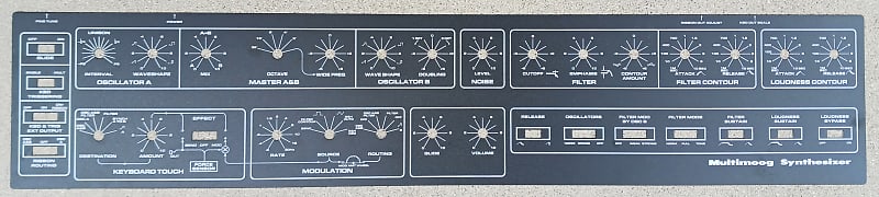 Moog Multimoog face panel *NEW Reproduction* | Reverb