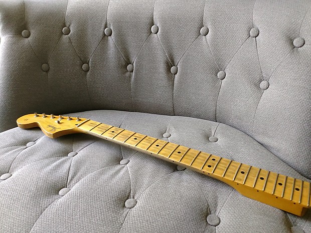 Fender Reverse Strat Neck CBS Headstock Relic'd | Reverb