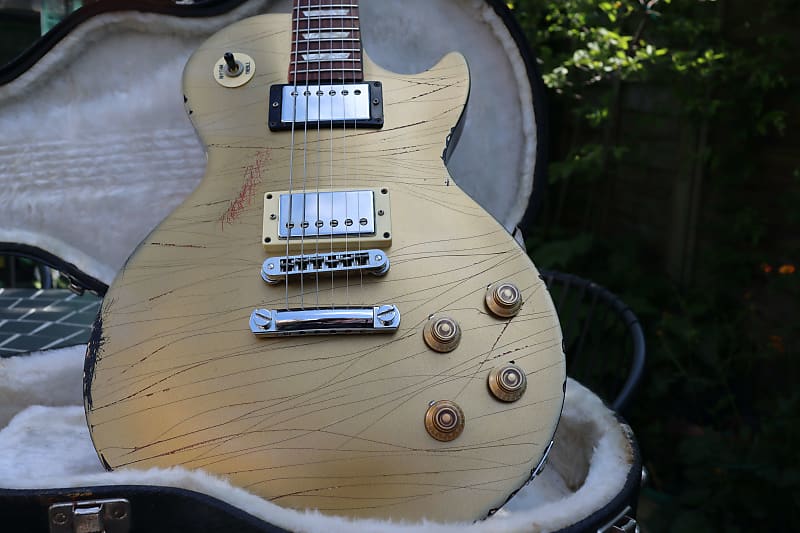 Gibson Les Paul Gold top Studio beautiful relic Gibson road | Reverb