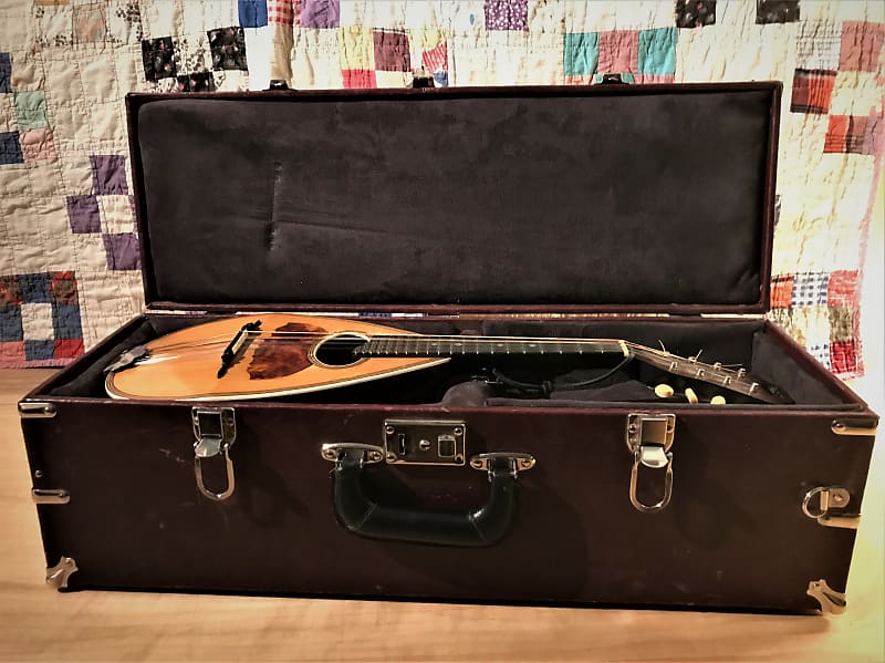 Mandolin, Italian bowl-back with custom Mahogany case | Reverb