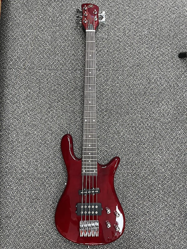 SX 5 String Active Bass - Cherry Red | Reverb UK