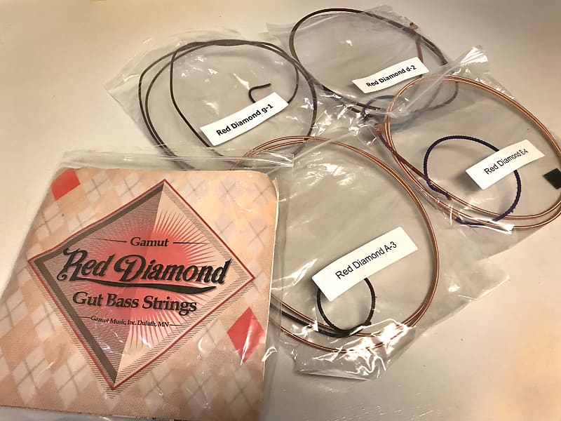 Gamut Red Diamond Gut Bass Strings 2024 | Reverb