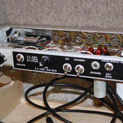 Vintage 1960s Fender Twin Reverb Tube Amp Chassis Project | Reverb