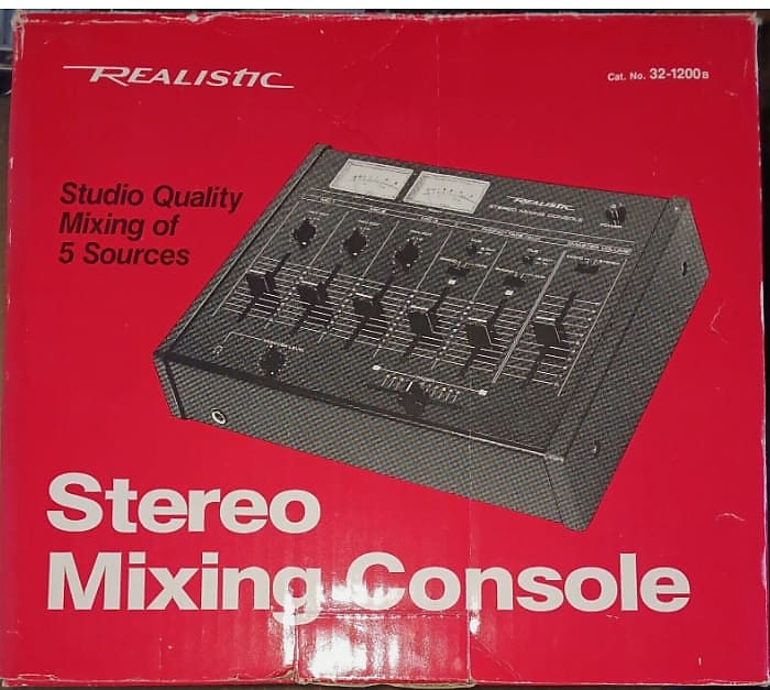 REALISTIC Model 32-1200B Stereo Mixing Console-Free Shipping | Reverb