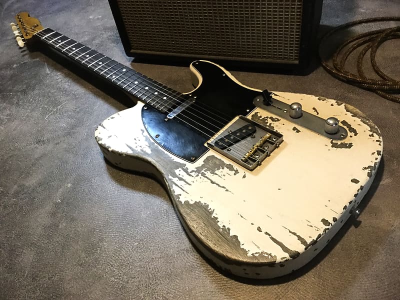USA Relic Tele Style Electric Guitar Road Worn White by | Reverb