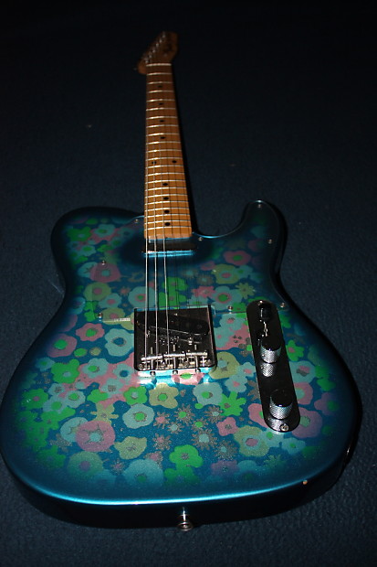 Fender Paisley Telecaster MIJ 1993 Blue Floral | Reverb