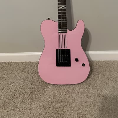 Schecter machine gun Kelly telecaster mgk tele pink | Reverb