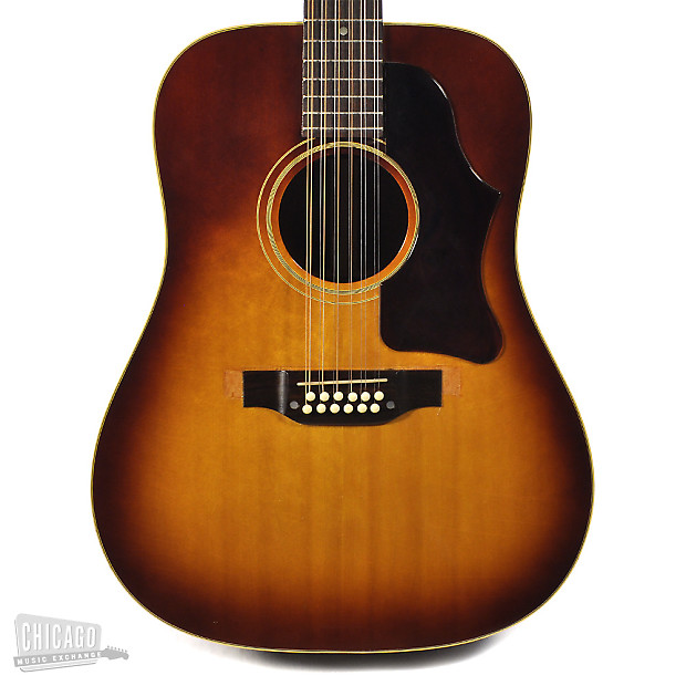 Gibson Twelve String Acoustic 1969 Sunburst | Reverb